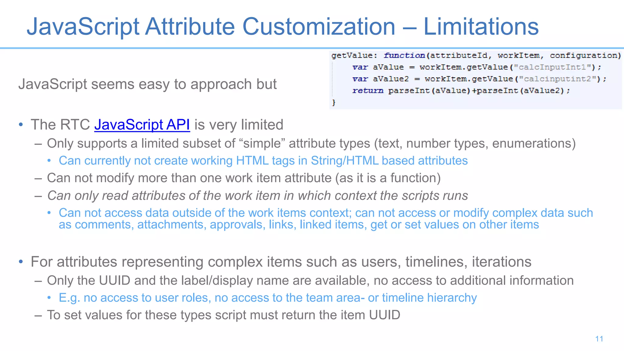 Rational Team Concert Process Customization - What you can and cannot ...