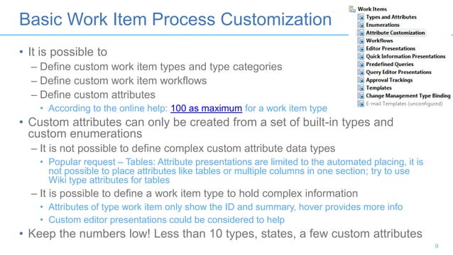 Rational Team Concert Process Customization - What you can and cannot ...
