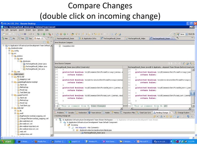 Rational Team Concert source control for dummies | PPTX