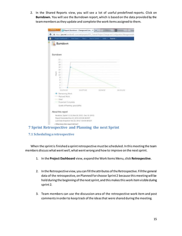 RTC (Rational Team Concert) with Scrum Framework | PDF