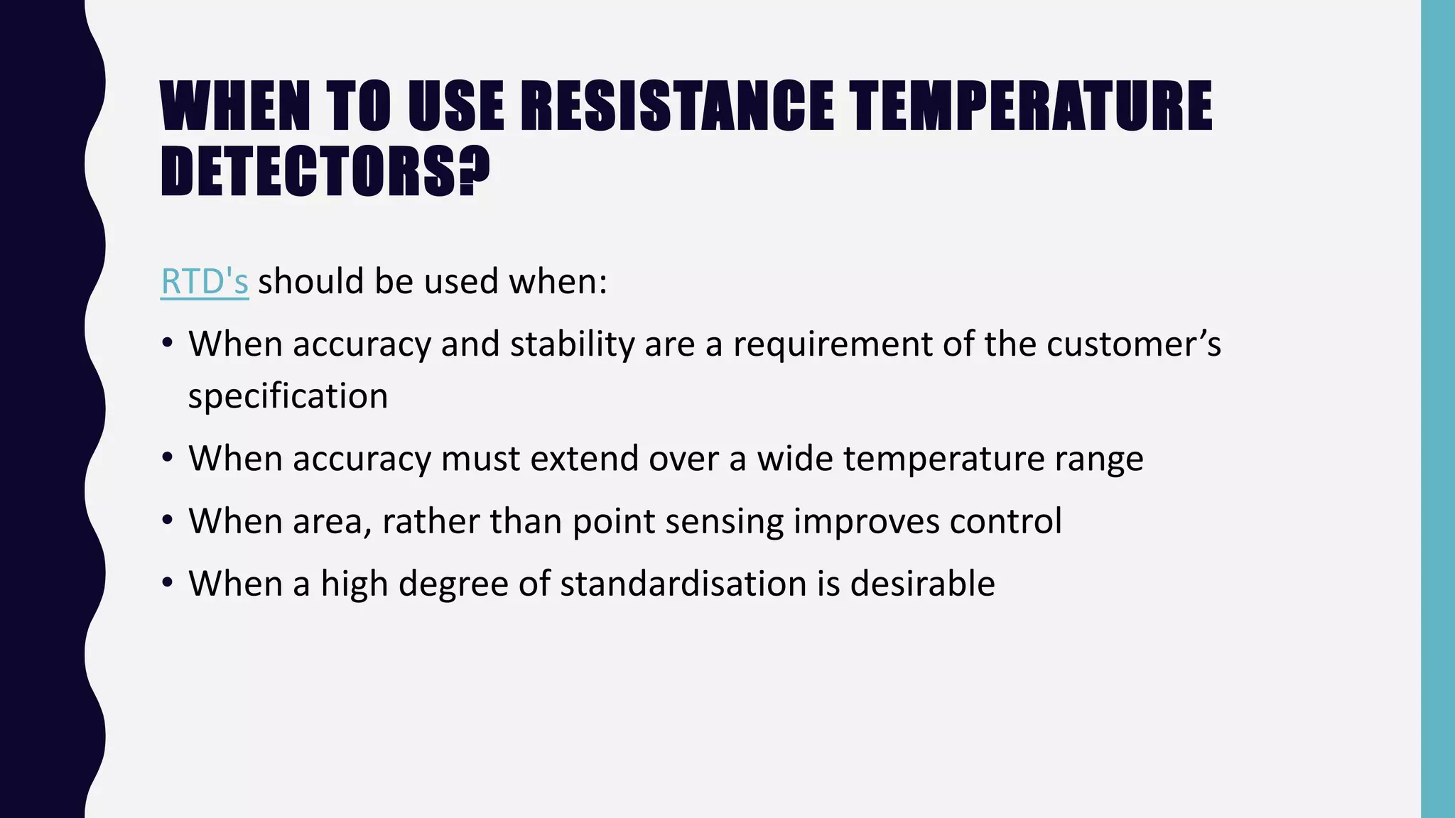 Rtd (resistance temperature detector) | PPTX