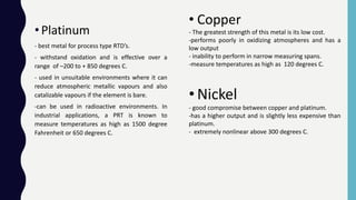 Rtd (resistance temperature detector) | PPTX
