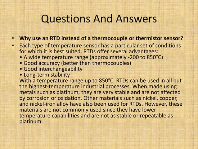 RTD | PPTX | Chemistry | Science