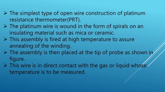Rtd (REsistive Temp. detector) | PPT