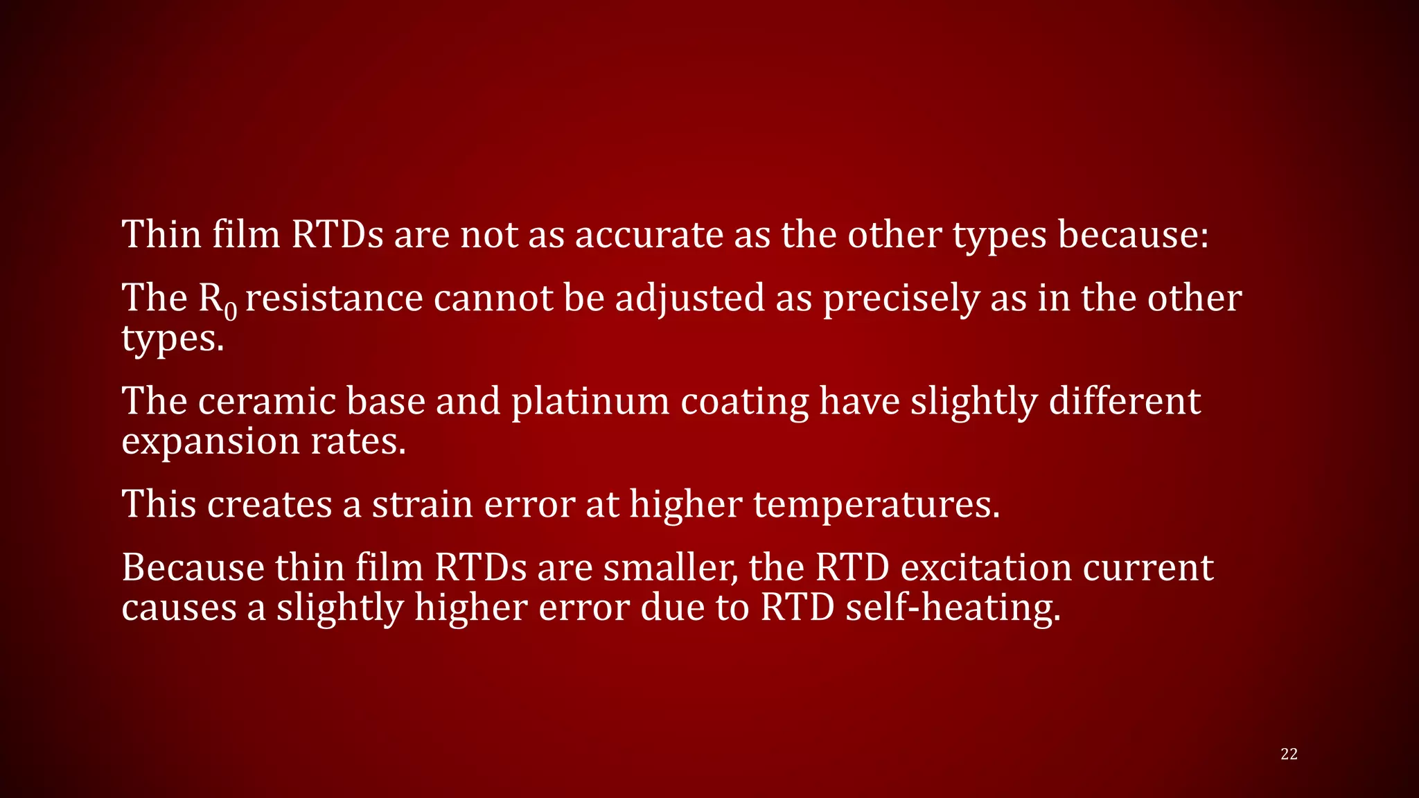 RTD-RESISTANCE TEMPERATURE DETECTOR | PPTX