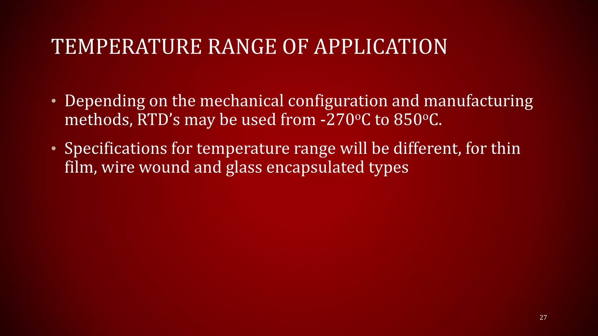 RTD-RESISTANCE TEMPERATURE DETECTOR | PPTX
