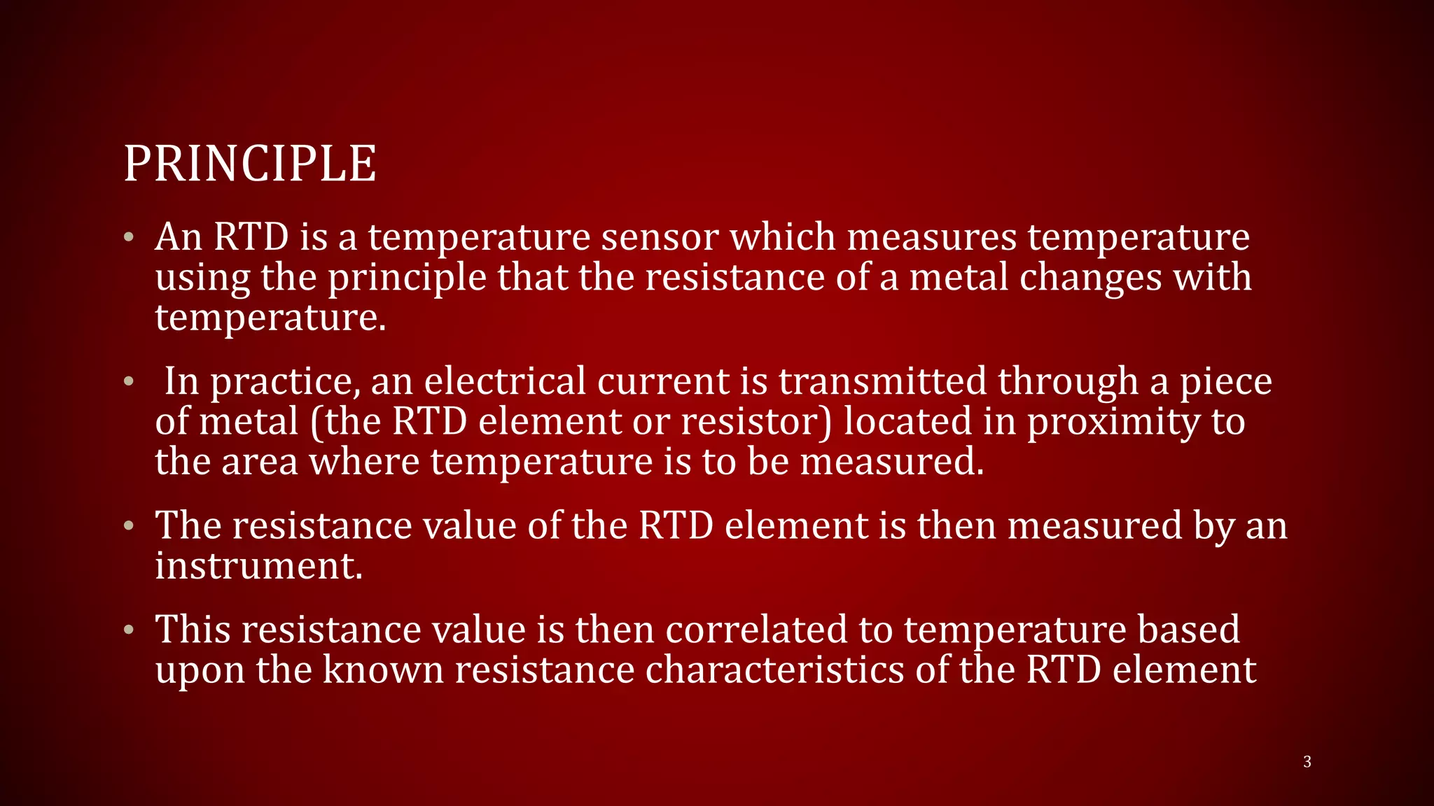 RTD-RESISTANCE TEMPERATURE DETECTOR | PPTX