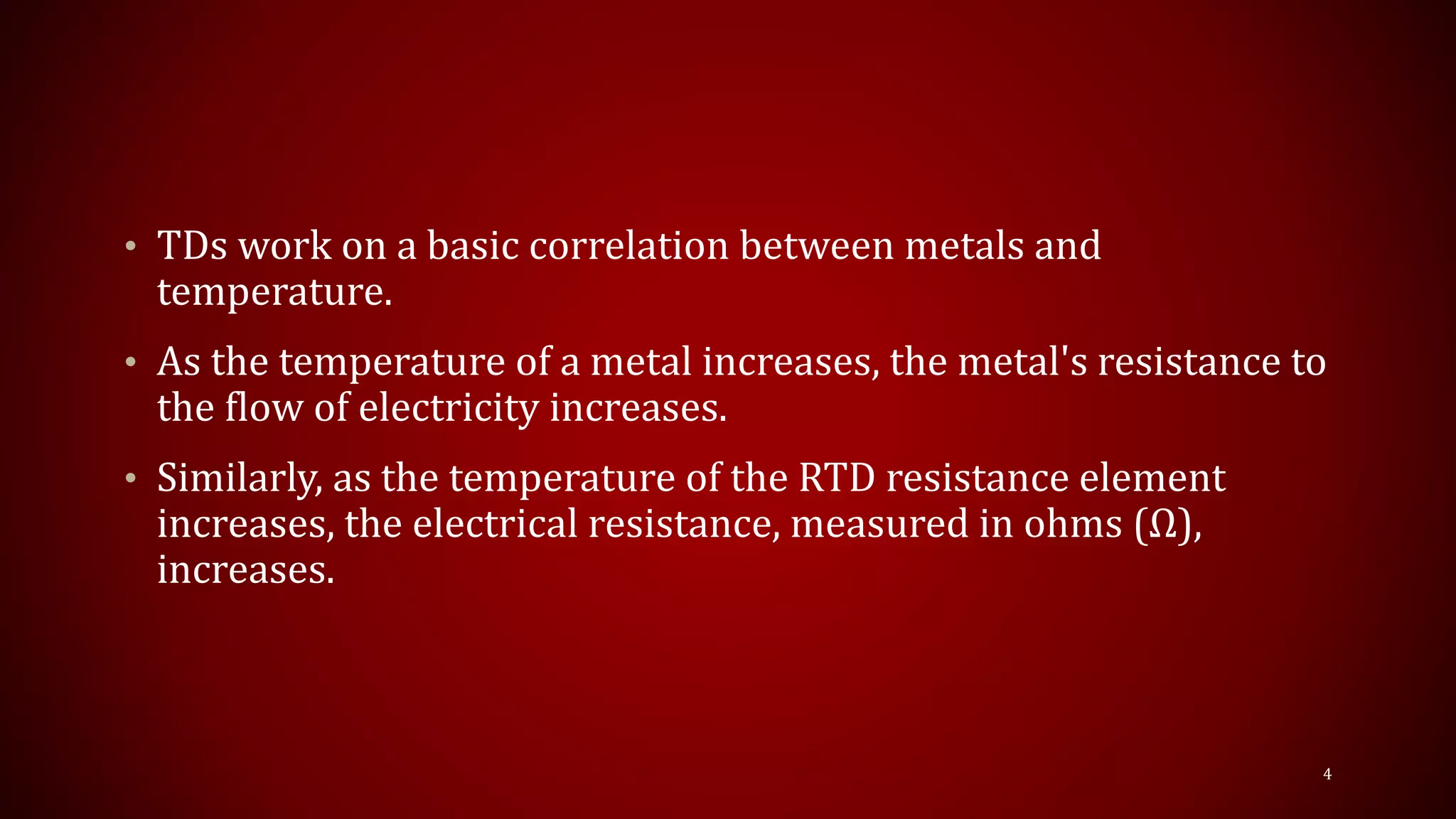 RTD-RESISTANCE TEMPERATURE DETECTOR | PPTX