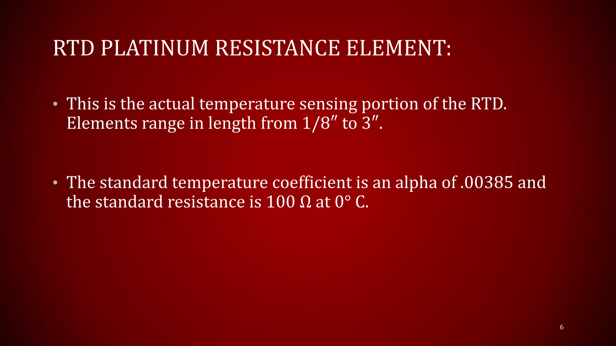 RTD-RESISTANCE TEMPERATURE DETECTOR | PPTX