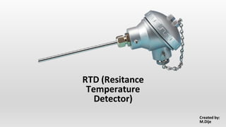 RTD basic concept for Instrumentation and Electrical | PPT