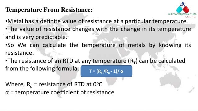 Types of RTD In API Pharma & Temperature Calculation From Resistance | PPTX