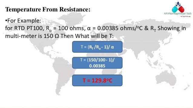 Types of RTD In API Pharma & Temperature Calculation From Resistance ...