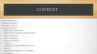 Right TO EDUCATION Act 2009 PPT | PDF
