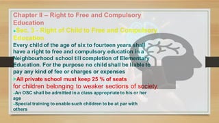 Right TO EDUCATION Act 2009 PPT | PDF