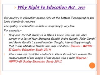 Right to Education (RTE) India | PPTX