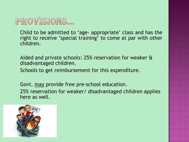 RTE 2009.pptx | Daycare and Pre-School | Parenting