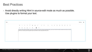AEM Rich Text Editor (RTE) Deep Dive | PPTX