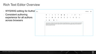 AEM Rich Text Editor (RTE) Deep Dive | PPTX