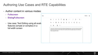AEM Rich Text Editor (RTE) Deep Dive | PPTX