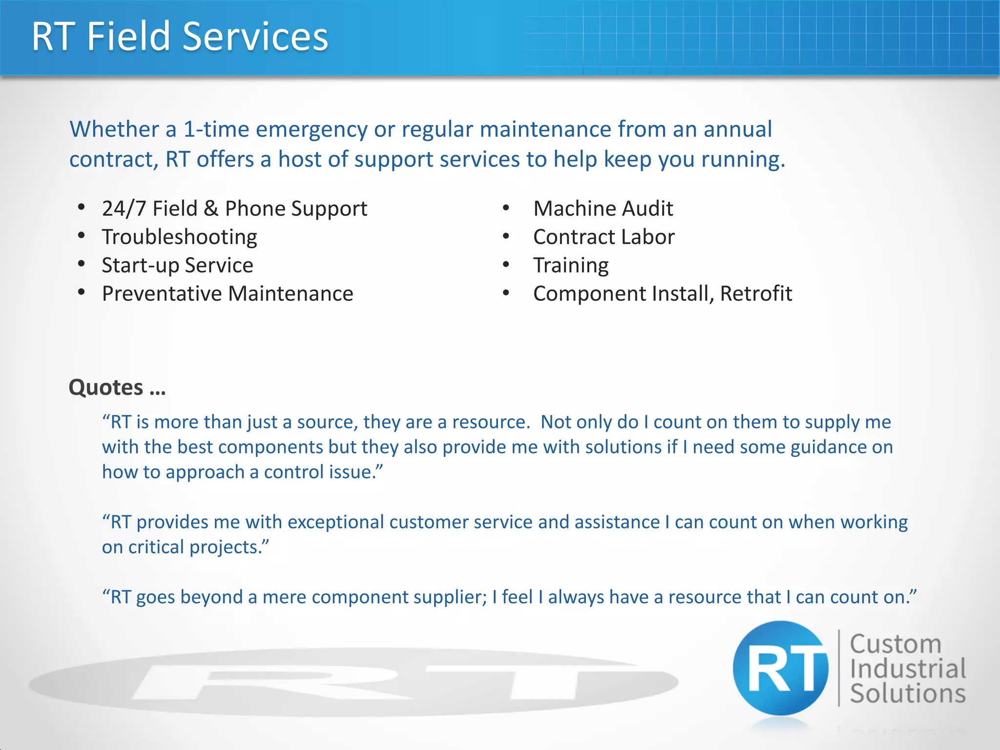 Rt Engineering - About Us | PPT
