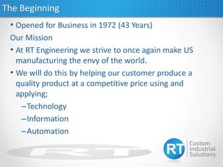 Rt Engineering - About Us | PPT