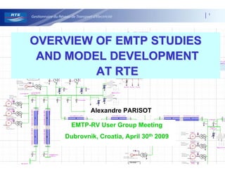 Rte Parisot Overview Of Emtp Studiesandmodel Devpt At Rte | PDF