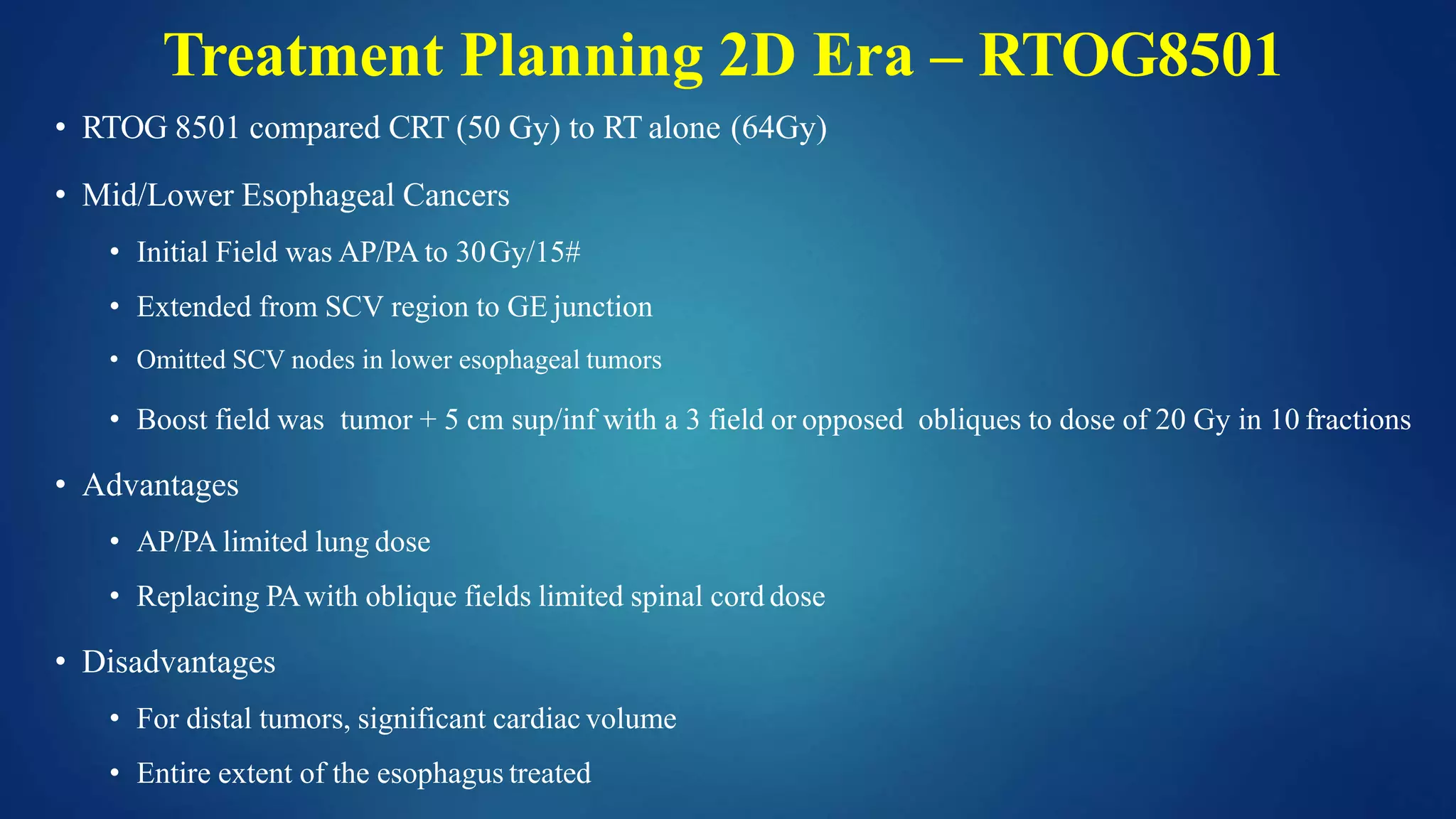 RT in Ca esophagus | PPTX