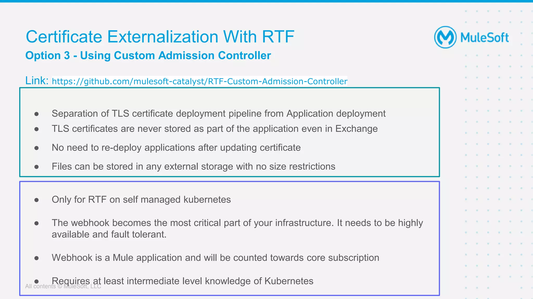 Rtf externalize tls MuleSoft meetup | PPTX