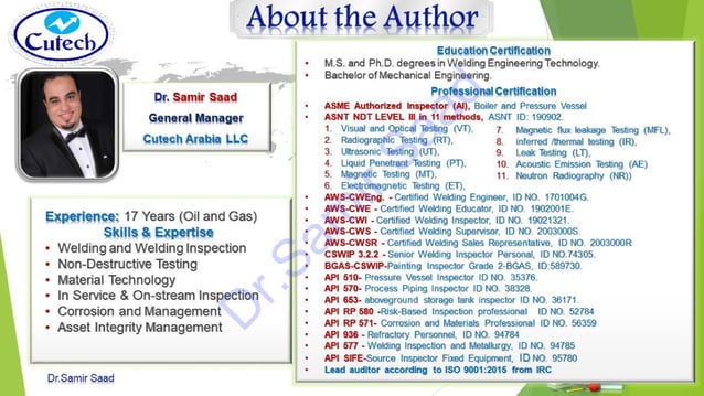 ASNT Radiographic Film Interpretation (RTFI) Notes-Dr. Samir Saad | PDF