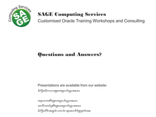 Utilising Oracle documentation effectively | PPT