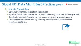 Implementing a Global Unique Device Identification (UDI) Solution: Regional Update and ...