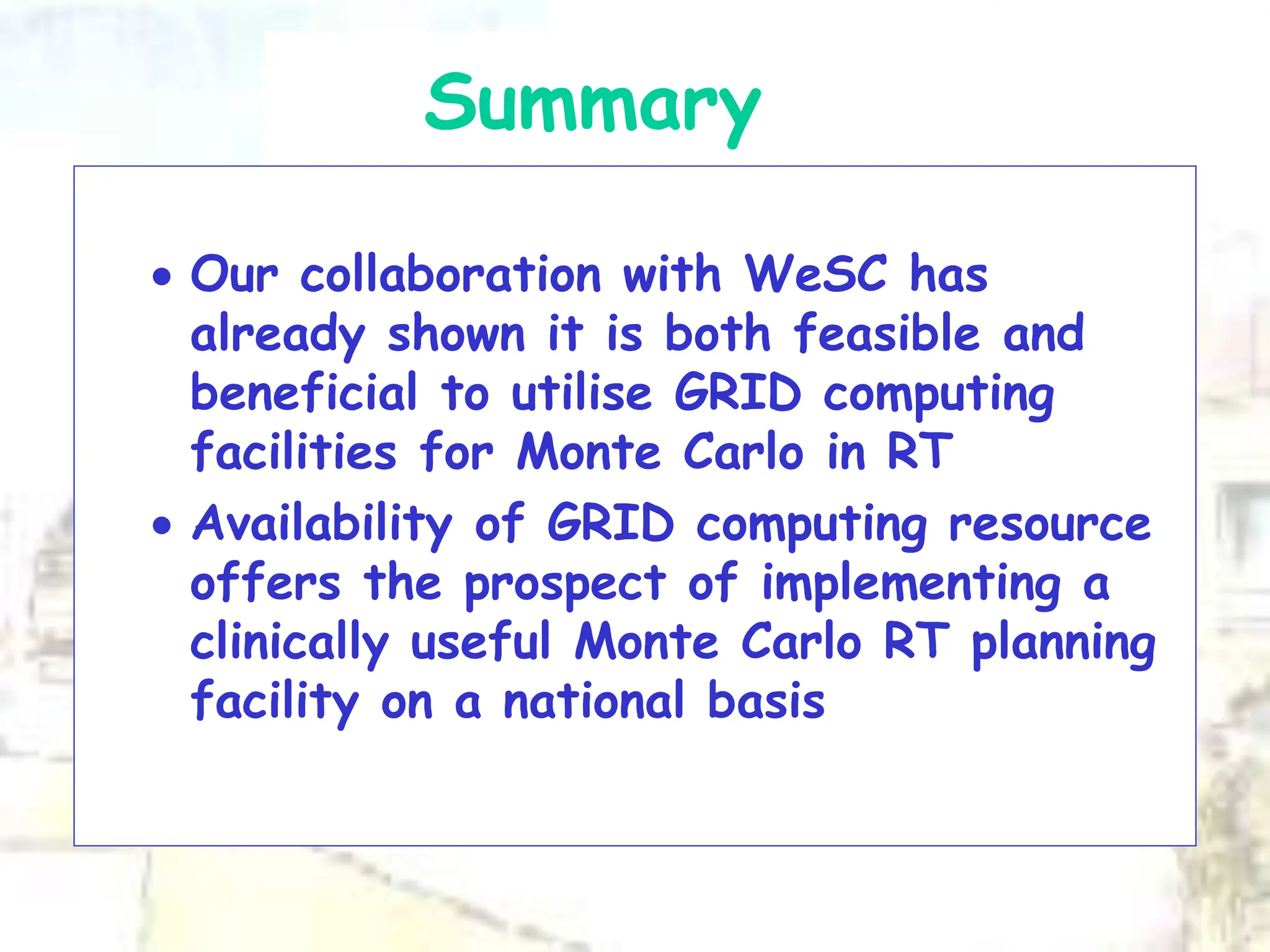 RT-GRID: Grid Computing for Radiotherapy | PPT