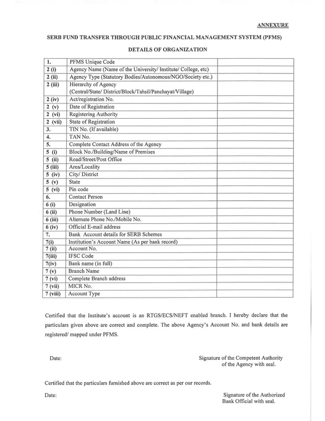 DST RTGS for research proposal grant for DST | PDF