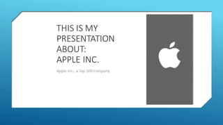 apple company presentation | PPT