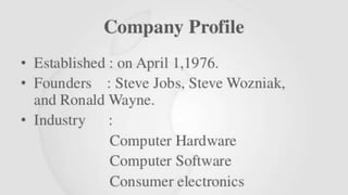 apple company presentation | PPT