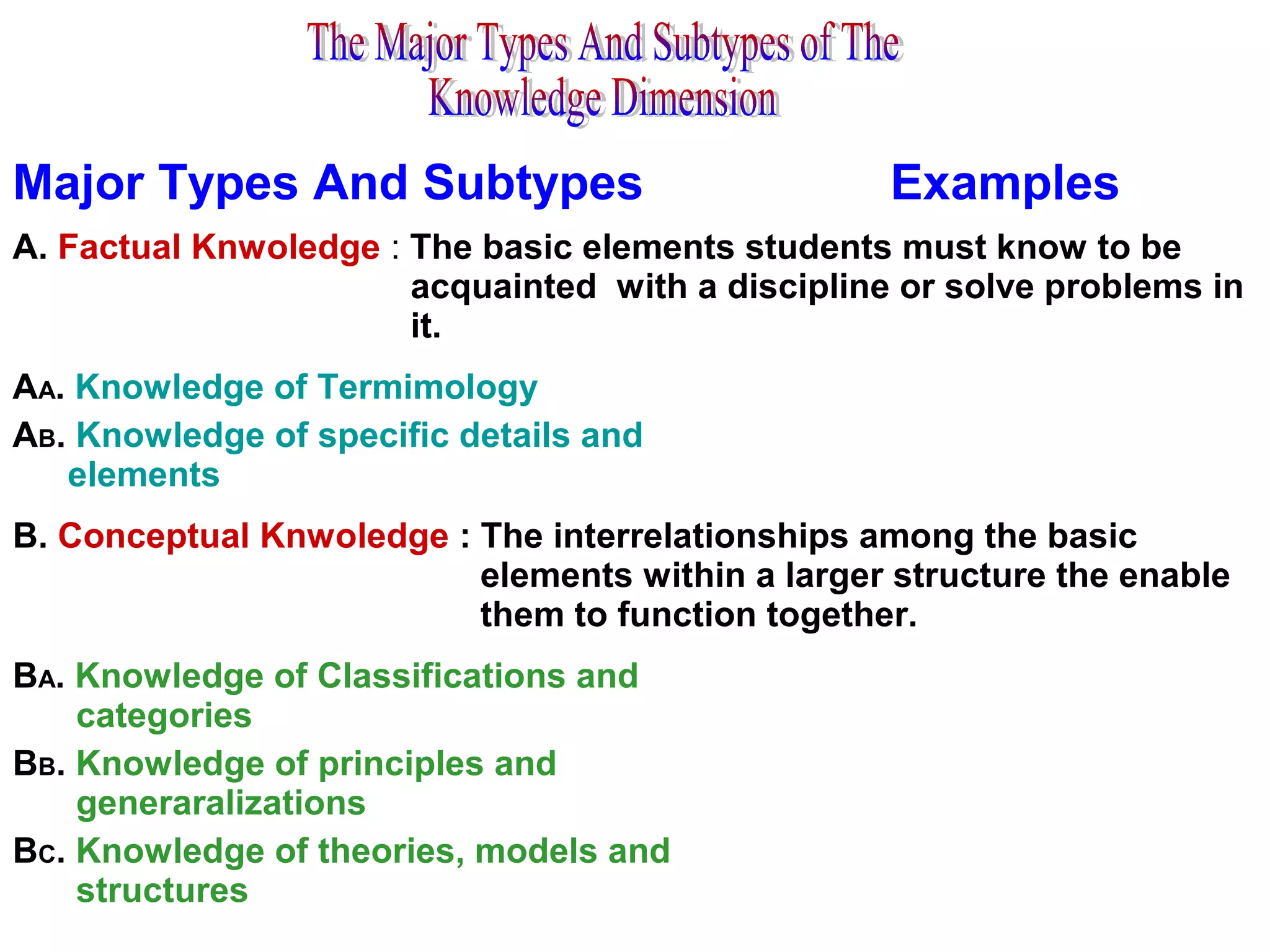 the taxonomy table | PPT