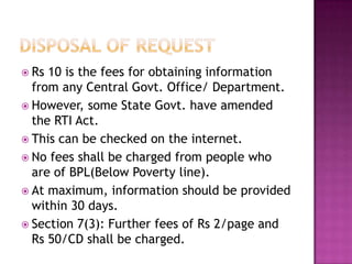 How to file a RTI Application | PPTX