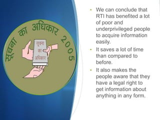 Right to Information Act | PPTX