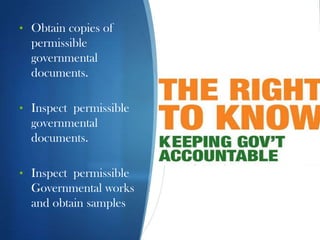 Right to Information Act | PPTX