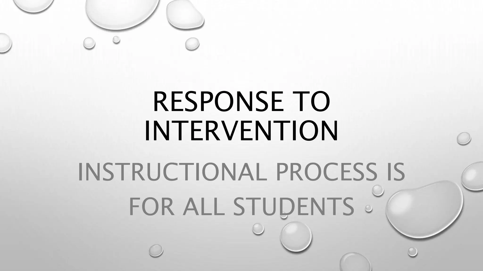 Response To Intervention | PPTX | Educational Assessment | Education