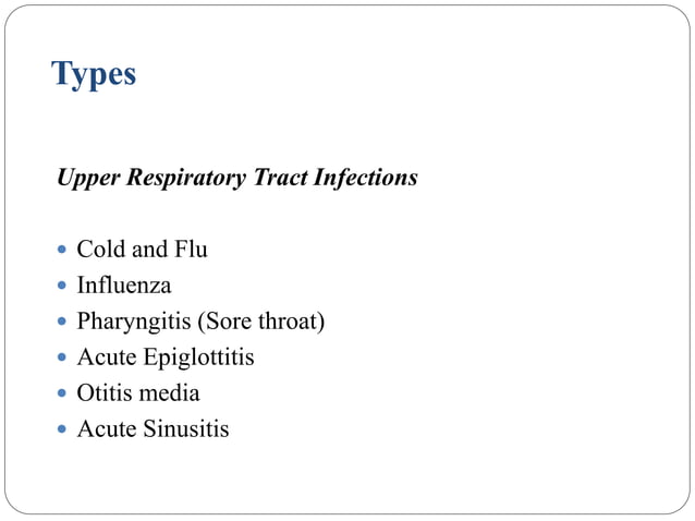 Respiratory Tract Infections | PPTX | Ear, Nose and Throat Conditions ...