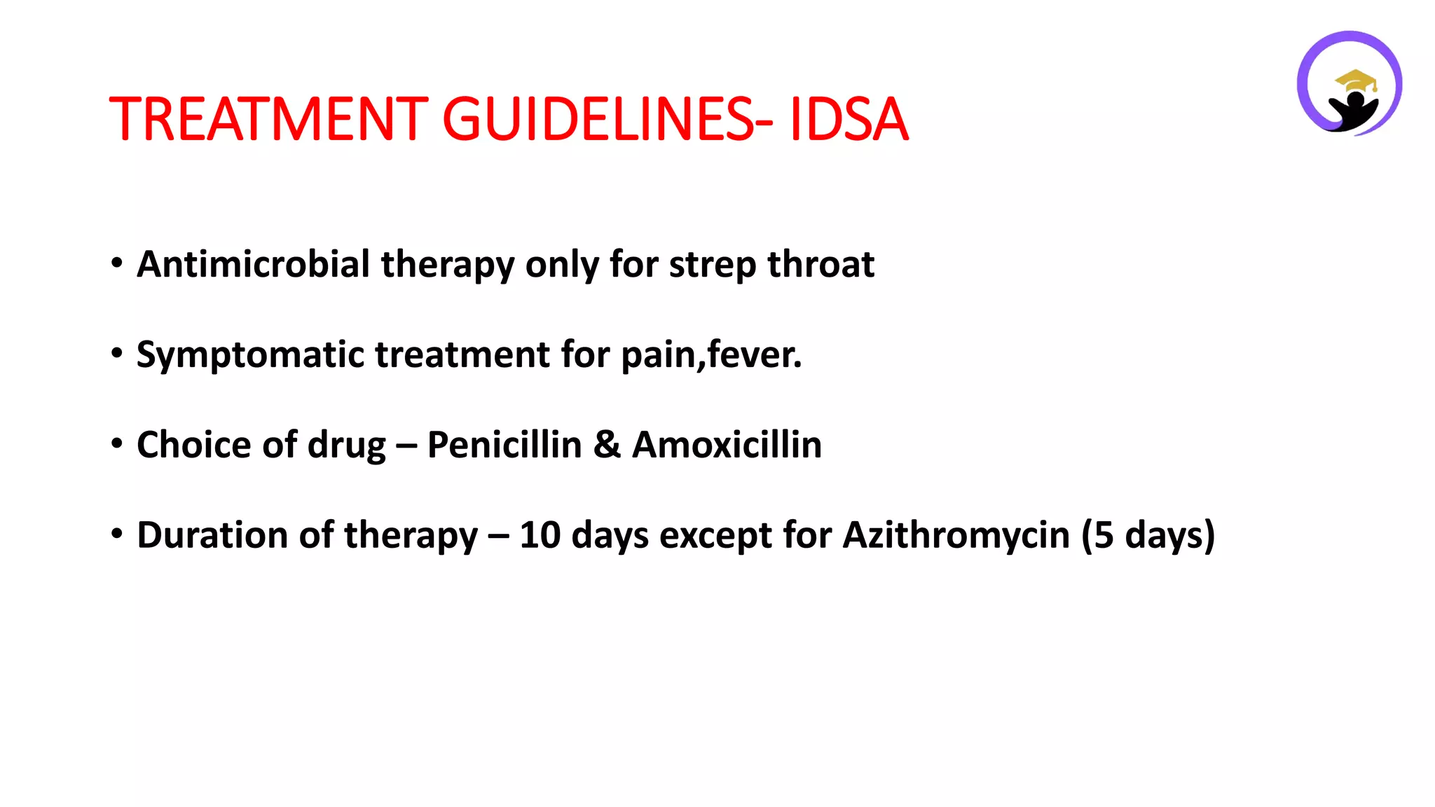 Acute Pharyngitis - Easy to learn and memorize drugs | PDF
