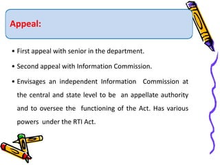 RTI Act 2005. | PPTX