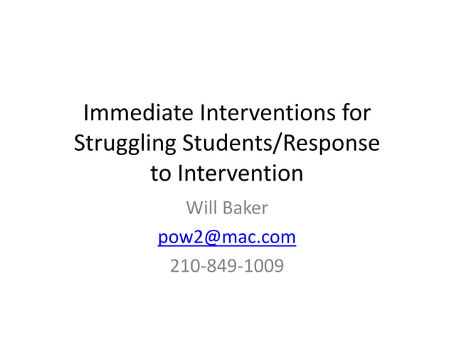 Rti Ecisd 3 30 10 | PPT | Free Download