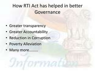 Right to Information | PPTX