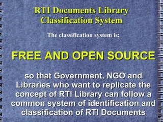 RTI open-access Library | ODP