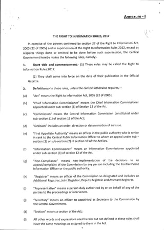 Rti rules 2017-draft-dopt circular-1 5-2016-ir-31032017 | PDF