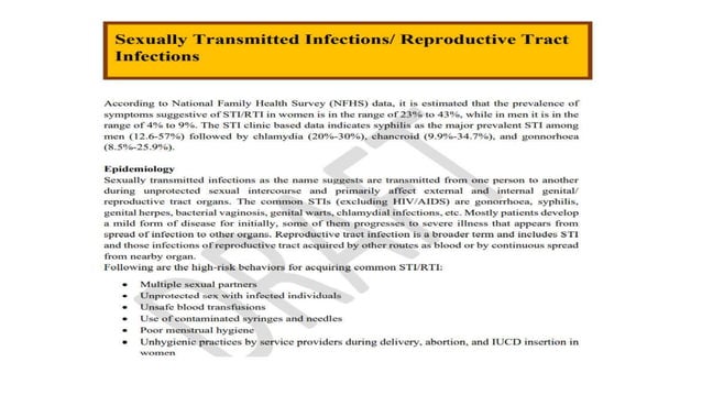 Rti sti | PPTX | Sexual Conditions | Sexual Health