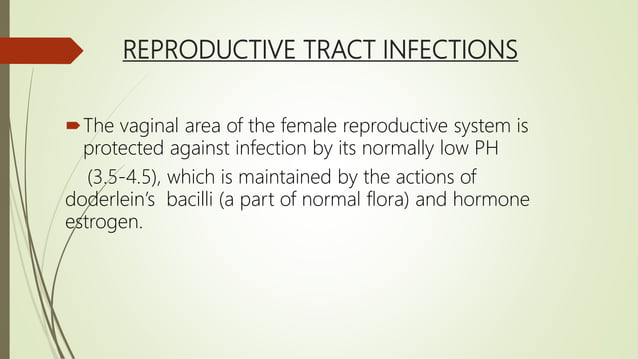 Reproductive tract infection | PPTX