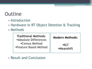 Real Time Object Tracking | PPTX